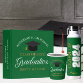 Green Graduation Ceremony Custom School Invitation Postcard | Zazzle