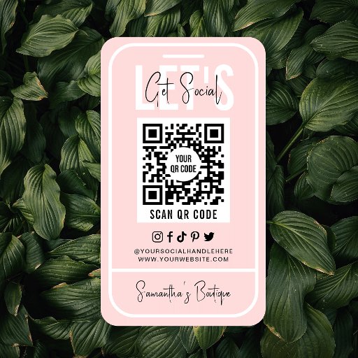 Venmo QR Code Payment Blush Pink Logo Scannable Pedestal Sign | Zazzle