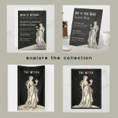 Witch Themed halloween Party Cocktail Menu Pedestal Sign | Zazzle