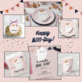 Happy BOO Day Halloween Birthday Classic Round Sticker | Zazzle