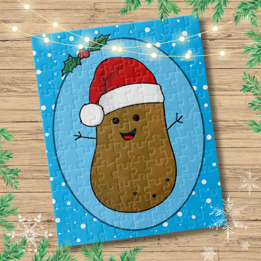Happy Christmas Potato Holiday Card | Zazzle