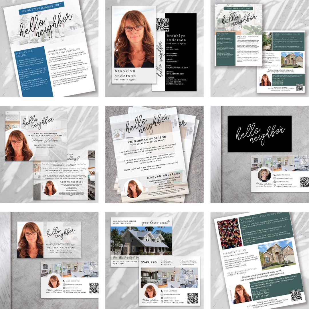 Hello Neighbor Real Estate Marketing Introduction Flyer | Zazzle