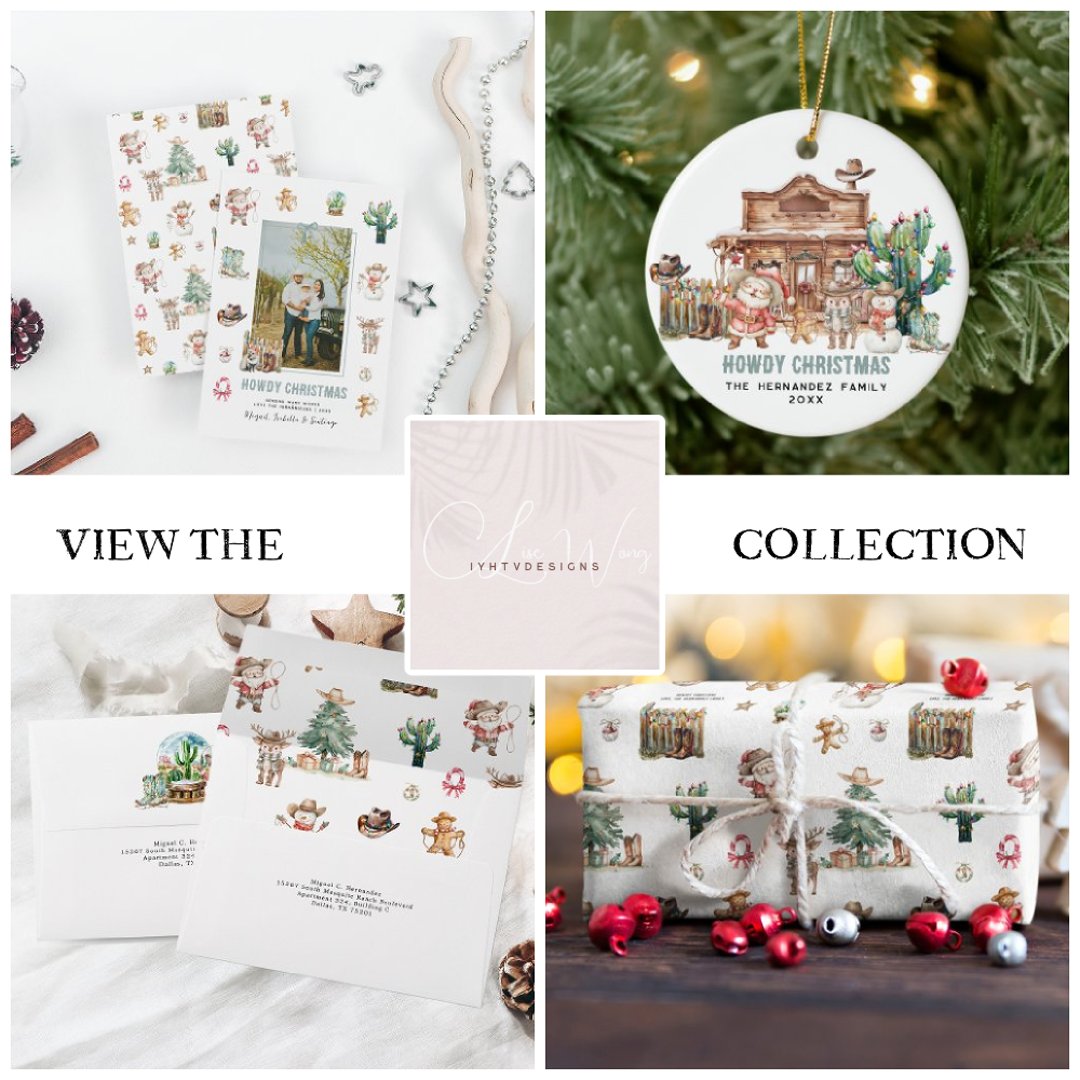 Howdy Christmas | Fun Western Holiday Party Invitation | Zazzle