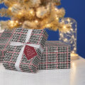 Merry Christmas classic houndstooth one photo Holiday Card | Zazzle