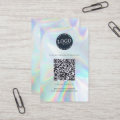 Holographic QR Code Social Media Website Business Card | Zazzle
