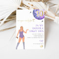 Girls Purple Disco In My Double Digit Birthday Era Invitation | Zazzle