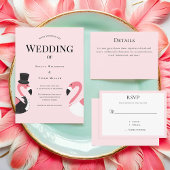Fun Flamingo Wedding Welcome Poster | Zazzle