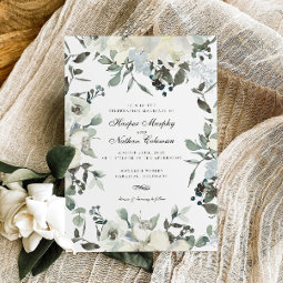 Ivory Greenery Floral Wedding Welcome Sign | Zazzle