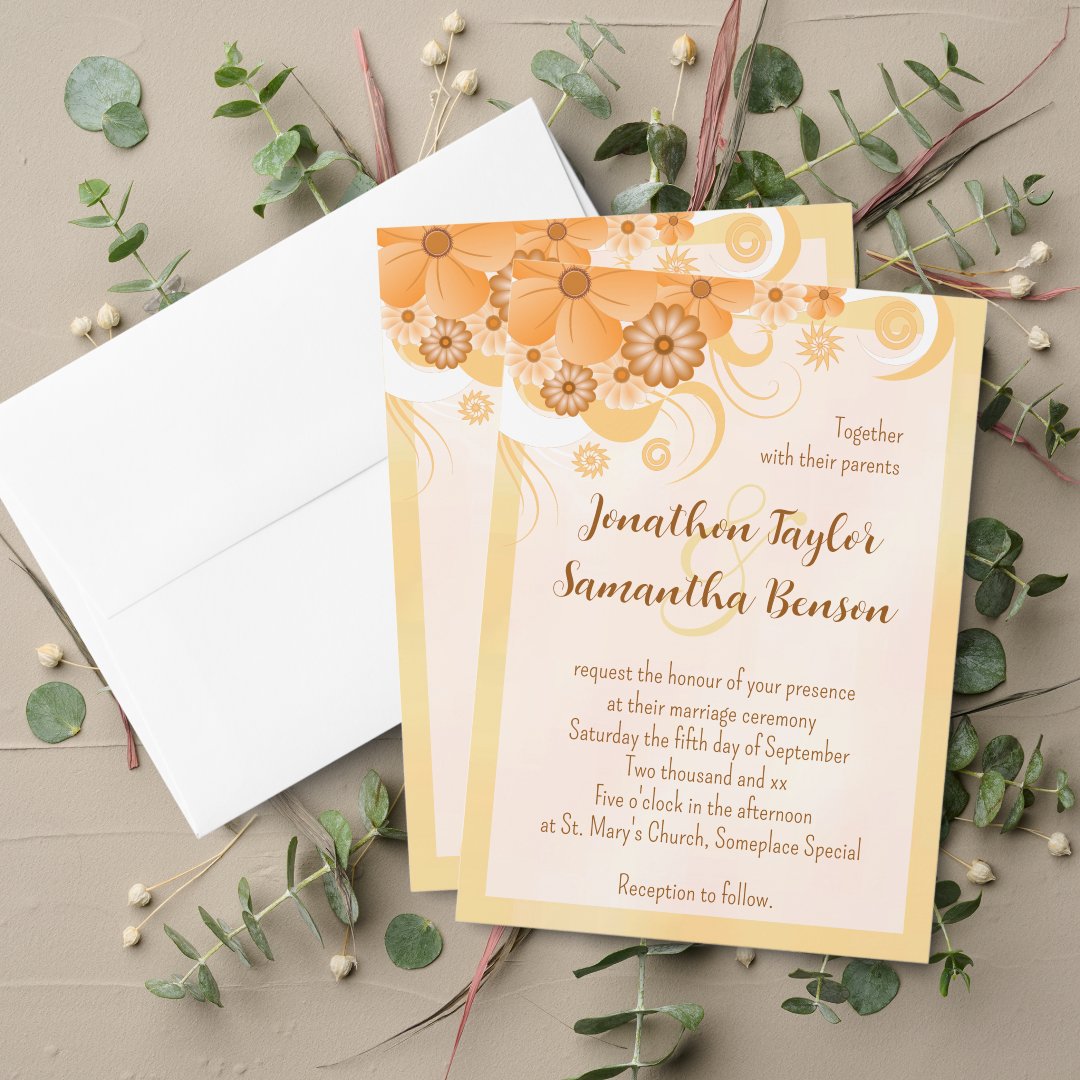 Ivory Gold Peach Wedding Table Seating Charts | Zazzle