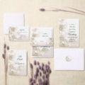 Elegant Ivory White Flowers Wedding Invitation | Zazzle