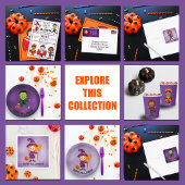 Halloween Costume Party for Kids Invitation Postcard | Zazzle