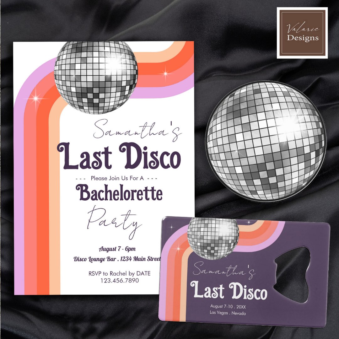 Last Disco Retro Bachelorette Weekend Tapestr Tapestry | Zazzle