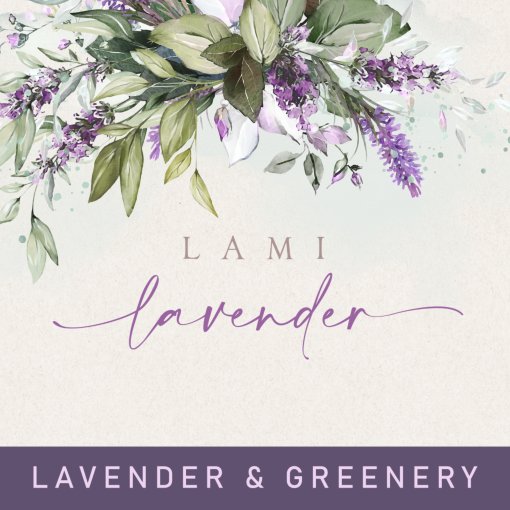 Lavender Greenery Script All in One Wedding Invite | Zazzle