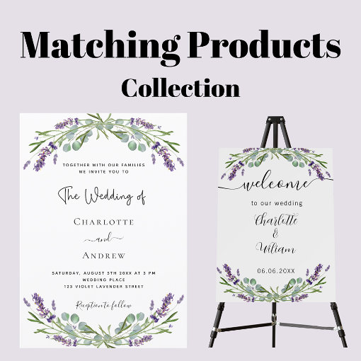 Lavender eucalyptus QR wedding budget invitation Flyer | Zazzle