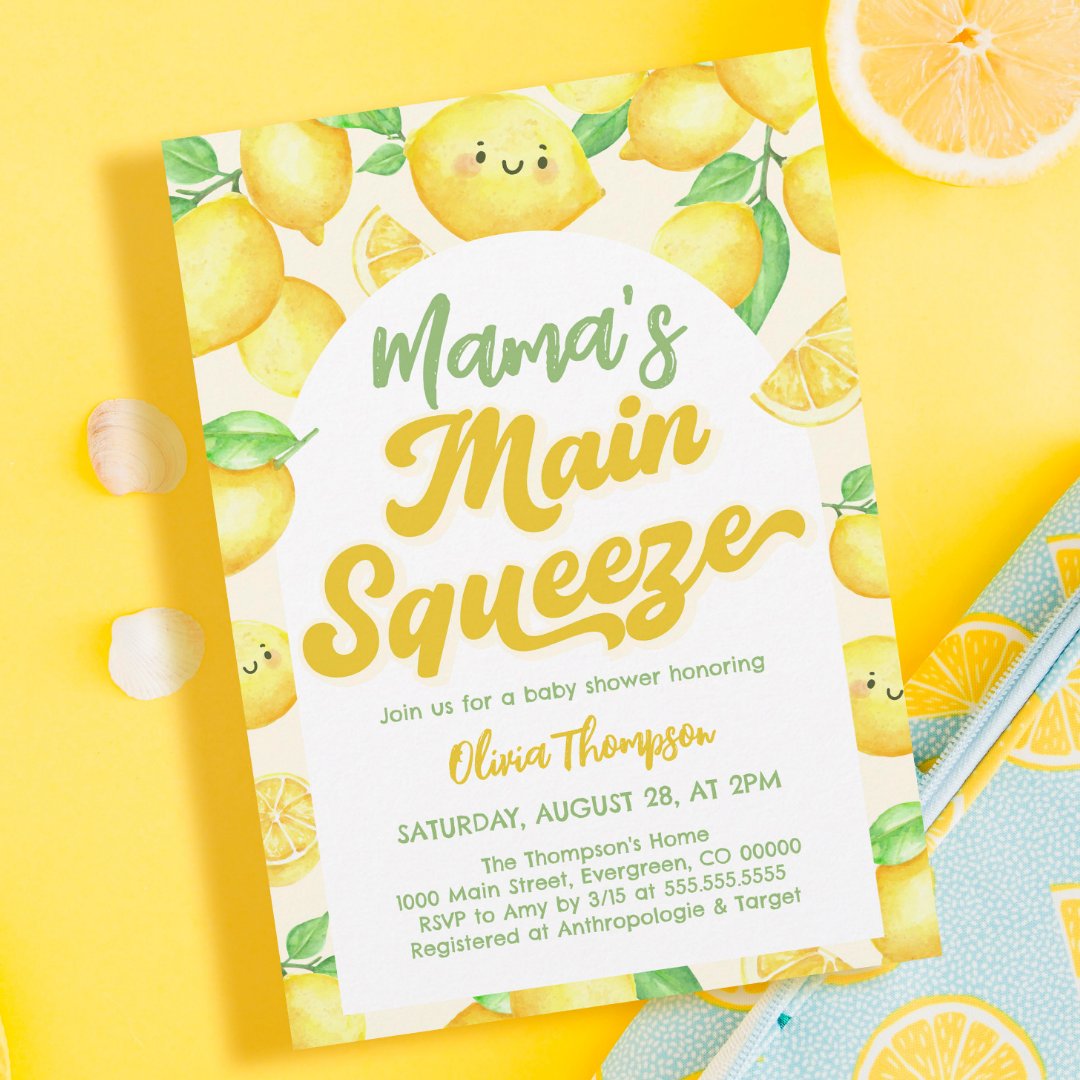 Lemon Baby Shower Welcome Acrylic Sign | Zazzle