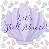 Let’s Shellabrate Seashell Under the Sea Birthday Thank You Card | Zazzle