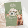Let the Adventure Begin Mountain Rust Baby Shower Enclosure Card | Zazzle
