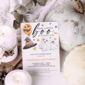 Our Little Boo is Due Halloween Baby Shower Banner | Zazzle