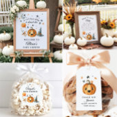 Halloween Pumpkin Little Boo Baby Shower Invitation | Zazzle