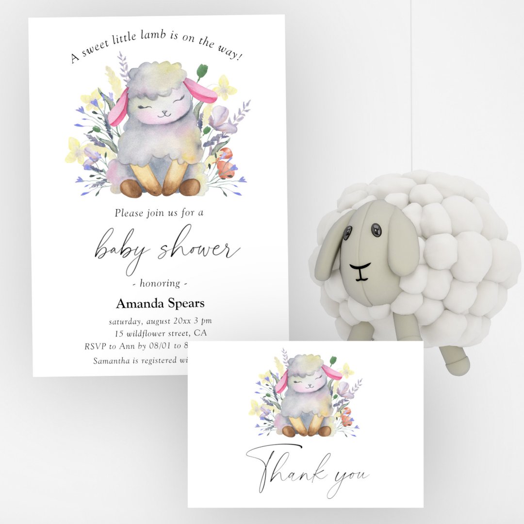 Lamb - mommy or daddy baby shower game | Zazzle