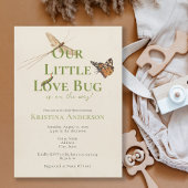 Cute Little Love Bug Baby Shower Invitation | Zazzle