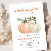 Little Pumpkin Fall Diaper Raffle Baby Shower Enclosure Card | Zazzle