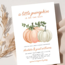 Little Pumpkin Fall Diaper Raffle Baby Shower Enclosure Card | Zazzle