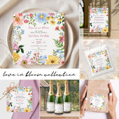 Love in Bloom Wildflower Bridal Shower Bloom Bar Poster | Zazzle