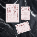 Whimsical Doodle River Float Bachelorette Weekend Invitation | Zazzle