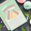 Matcha Strawberry Sandwich Happy Birthday Card | Zazzle
