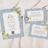 Mediterranean Amalfi Capri Baby Shower Mimosa Bar Poster | Zazzle