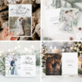 Merry & Married Newly Weds First Christmas Photo Postcard | Zazzle