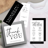 Minimal Simple Clothing Price Labels Logo Hang Tag | Zazzle