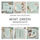 Modern Script We Do Mint QR Code Wedding Invitation | Zazzle