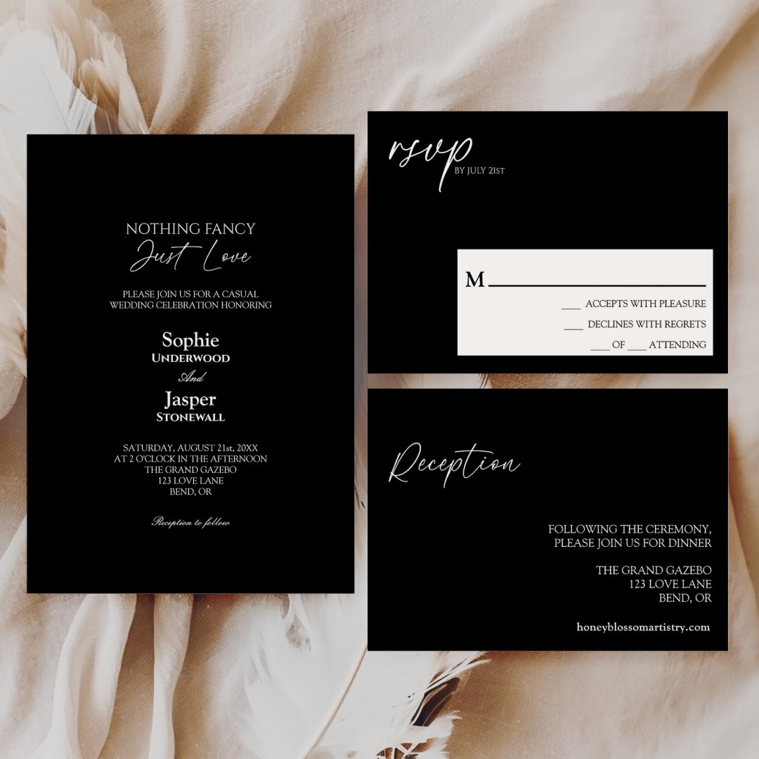 Modern Classic Black Wedding Groomsman Proposal Invitation | Zazzle