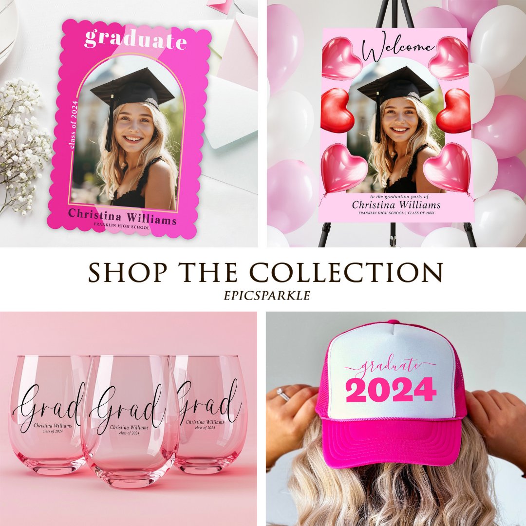 Modern Arch Photo High School Graduation Party Invitation | Zazzle
