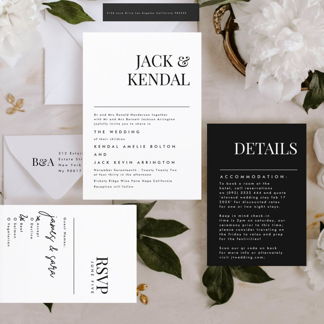 Premium Elegant | Editable Names Wedding Invitation | Zazzle