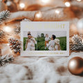 Christmas rainbow colorful bright 1 photo modern holiday card | Zazzle