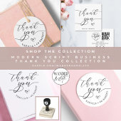 Custom Business Thank You Product Label Script | Zazzle