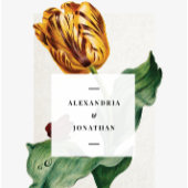 Modern Floral Tulip Wedding Invitation | Zazzle