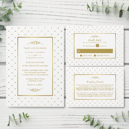 Modern White & Gold Foil Effect Wedding Table Plan Poster | Zazzle
