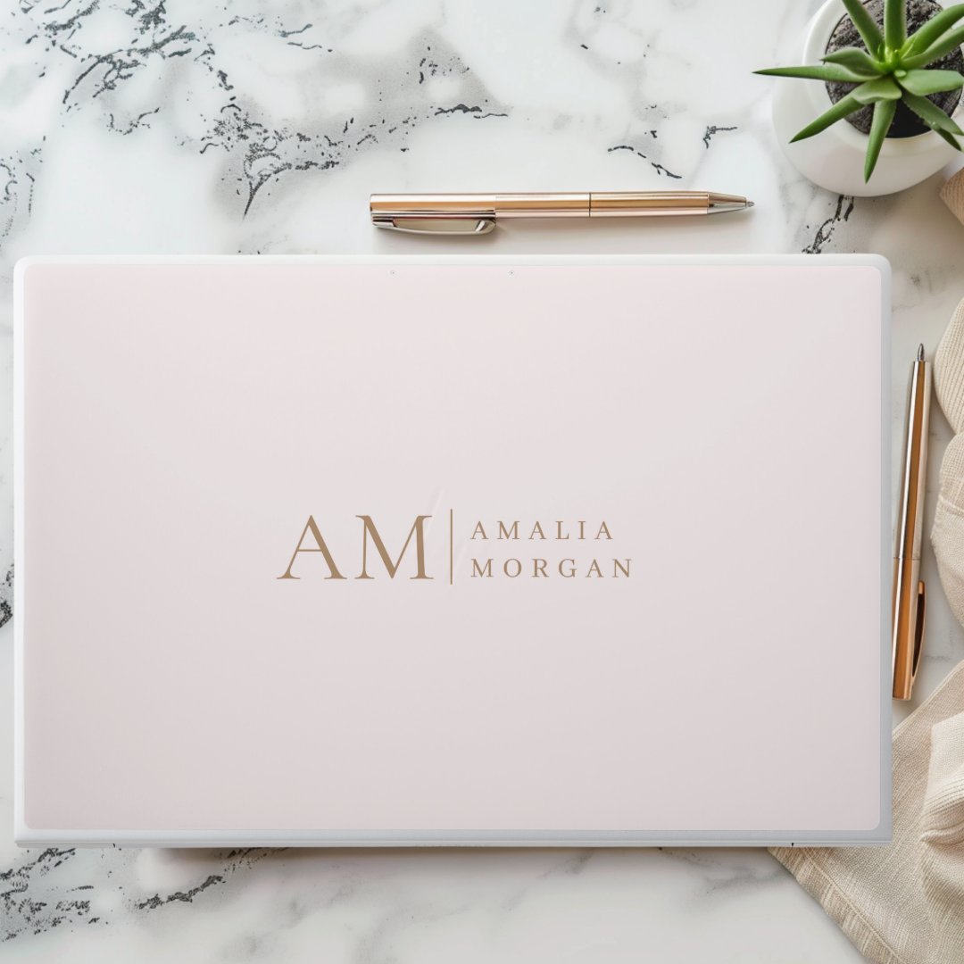 Monogram Personalized Pink Initial And Name File Folder | Zazzle