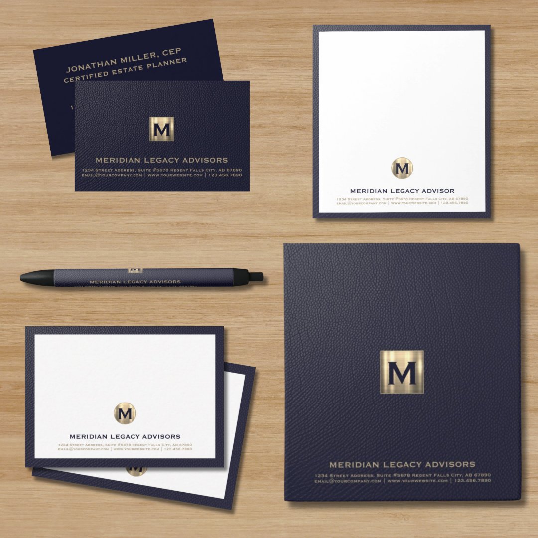 Monogram Business Letterhead | Zazzle