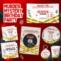 Murder Mystery Birthday Party Crime Scene Invitation | Zazzle