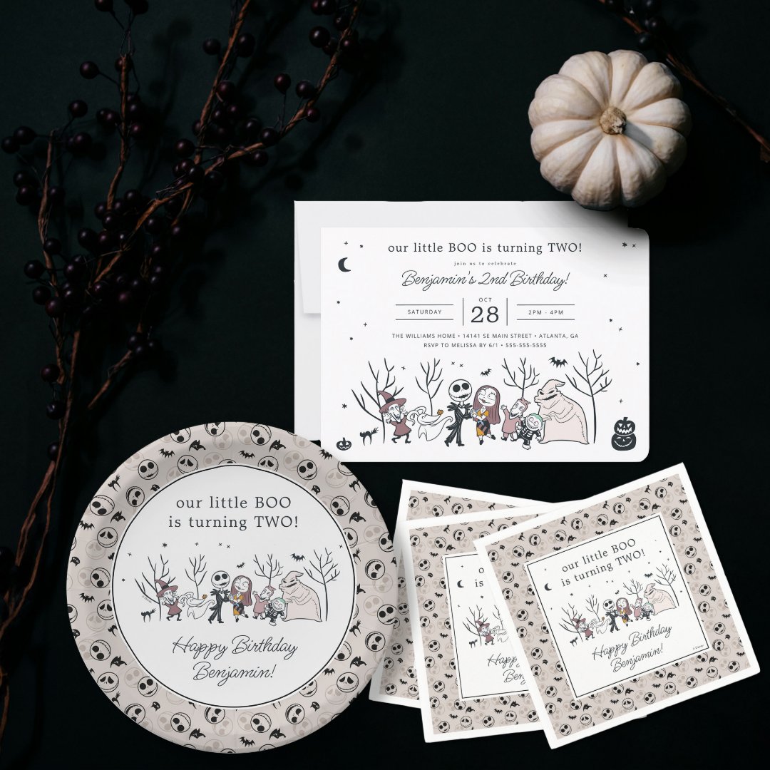 Nightmare Before Christmas Boo Crew Birthday Invitation | Zazzle