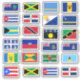 Collection of Caribbean flags Sticker | Zazzle