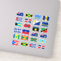 Collection of Caribbean flags Sticker | Zazzle