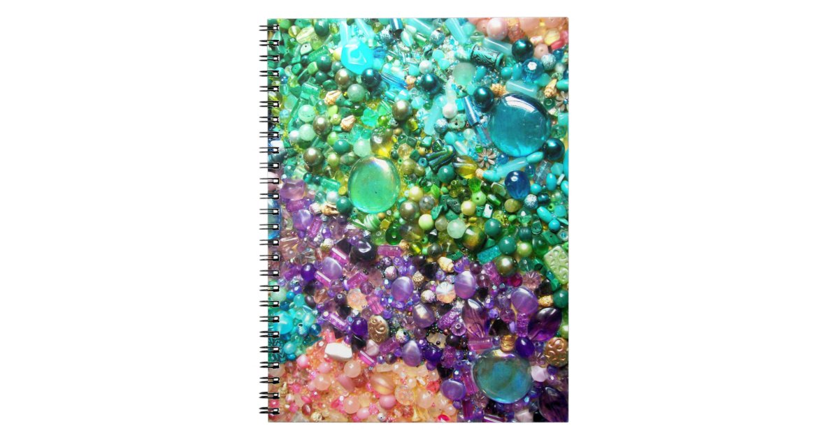 Collection of Colorful Beads Notebook | Zazzle