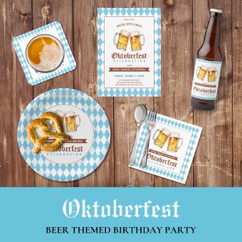 Oktoberfest Beer Party 60th Birthday Invitation | Zazzle