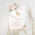 One-deer-ful 1st birthday invitation. Winter deer Invitation | Zazzle